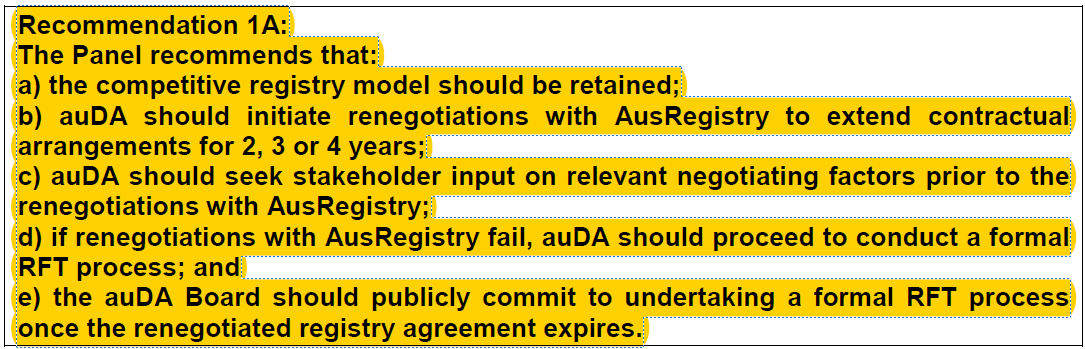 Capture Advisory Panel Recommendation – Assets Australia